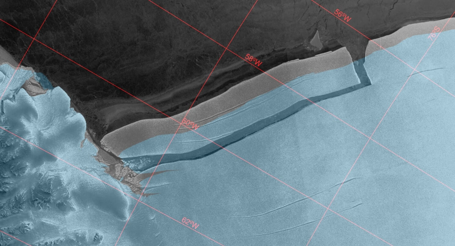 The world’s largest iceberg broke off Antarctica’s Renn Ice Shelf ...