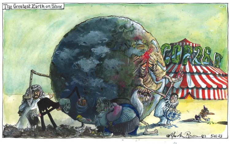 Martin Rowson on the Cop28 summit – cartoon | e-mc2.gr